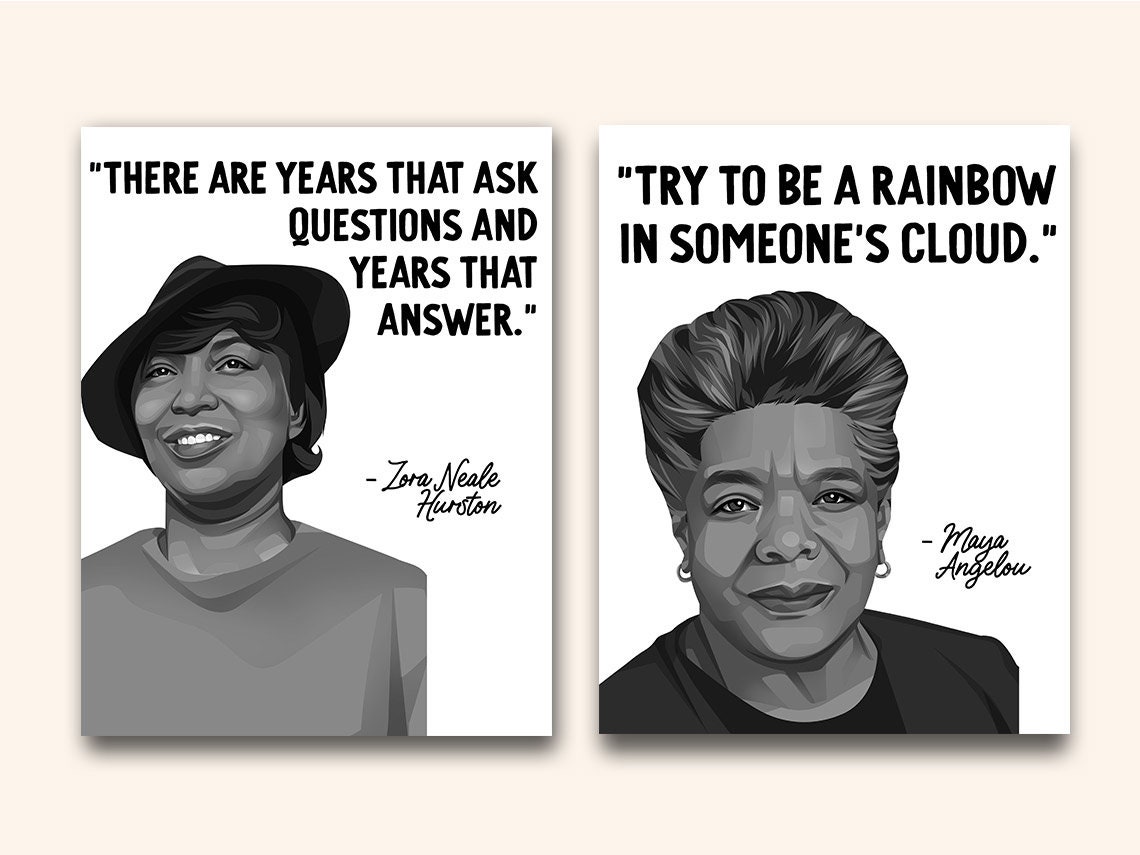 Famous Black Leaders Printable Posters | 10 Inspiration Black Leader ...