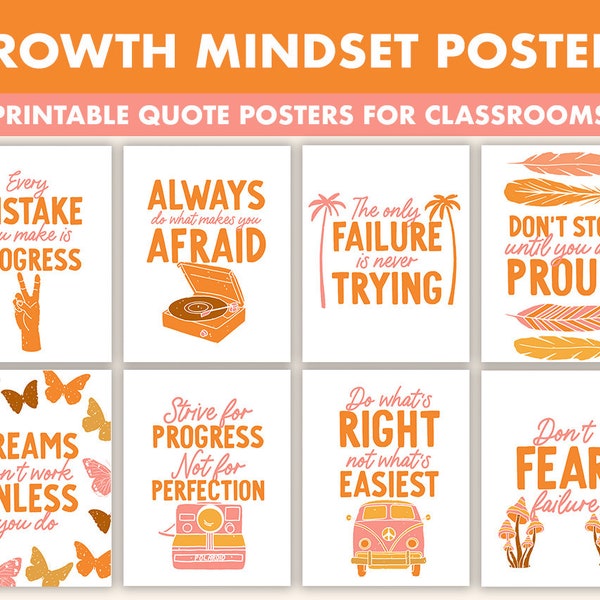 Growth Mindset Poster - Etsy