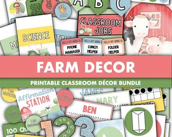 Farm Theme Classroom Bundle - Etsy