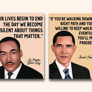 Famous Black Leaders Printable Posters | 10 Inspiration Black Leader ...