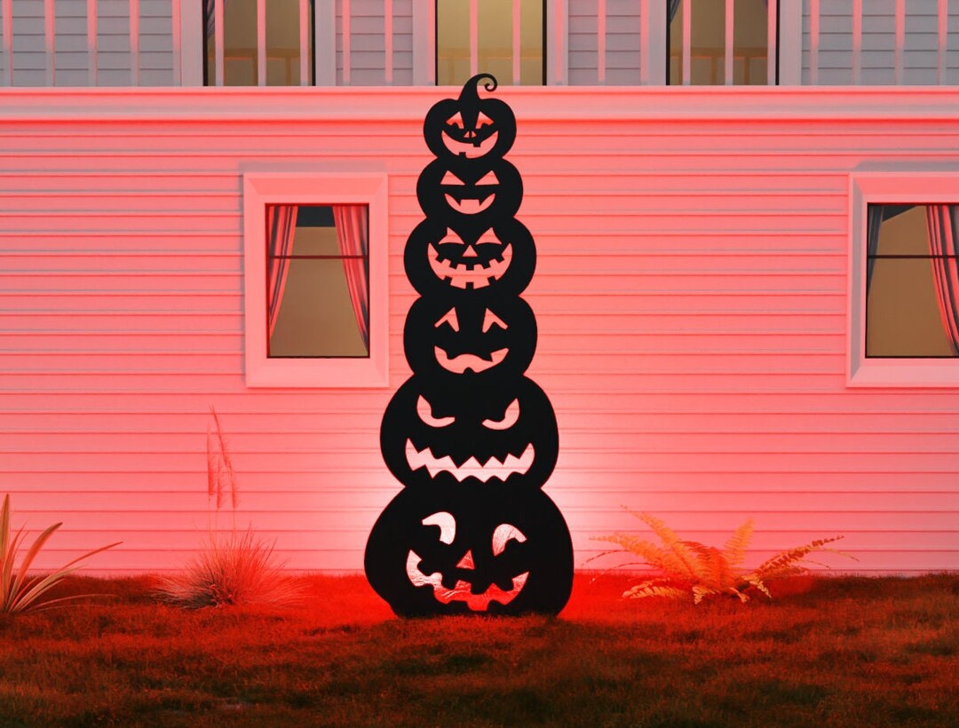 Pumpkin Stack Halloween Template Printable || 7ft Trace and Cut ...