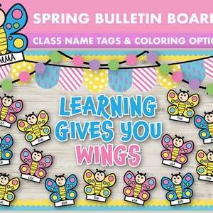 Butterfly Bulletin Board Kit Spring Bulletin Boards Digital Learning ...