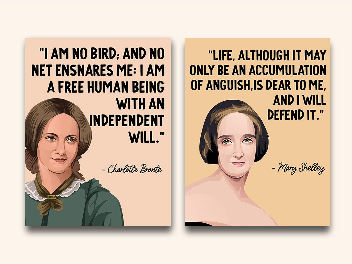 Female Authors Printable Posters || 10 Inspiration Woman Author Posters ...