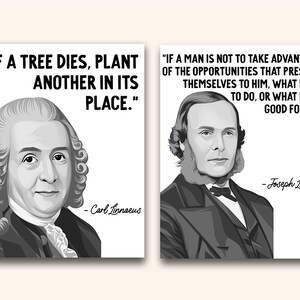 Famous Biologists Printable Posters || 10 Inspiration Biology Quote ...