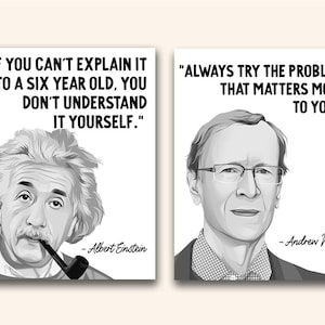 Famous Mathematicians Printable Posters || 10 Inspiration Math Quote ...