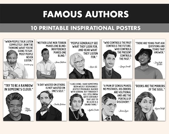 Famous Black Authors Printable Posters 10 Inspiration Black Author ...
