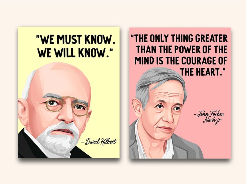 Famous Mathematicians Printable Posters || 10 Inspiration Math Quote ...