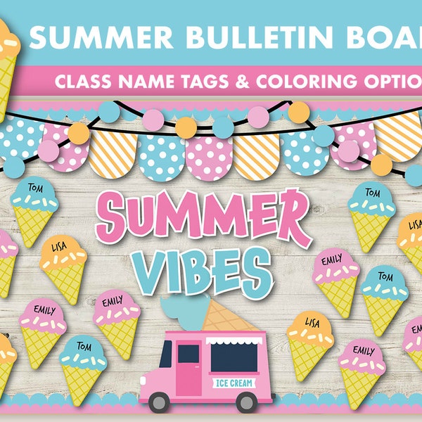 Ice Cream Bulletin Board - Etsy