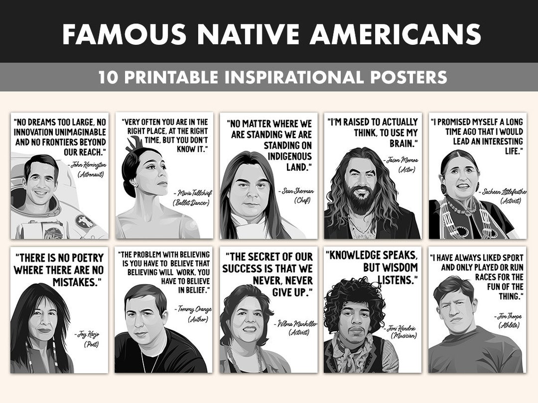 Native Americans Printable Posters 10 Native Americans Heritage Month ...