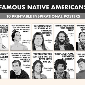 Native Americans Printable Posters 10 Native Americans Heritage Month ...