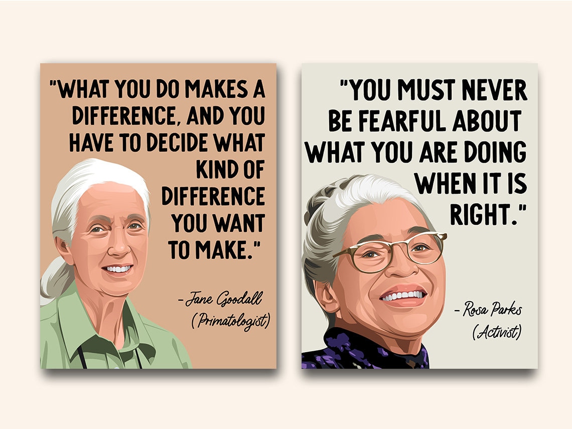 Inspirational Women Printable Posters 10 Inspiration Women - Etsy