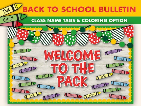 First Grade Back To School Bulletin Board