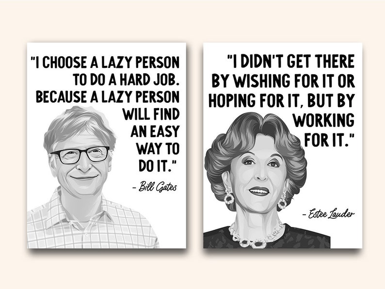 Famous Business People Printable Posters 10 Inspiration - Etsy UK
