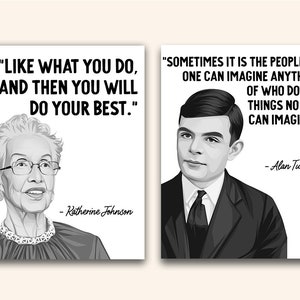Famous Mathematicians Printable Posters || 10 Inspiration Math Quote ...