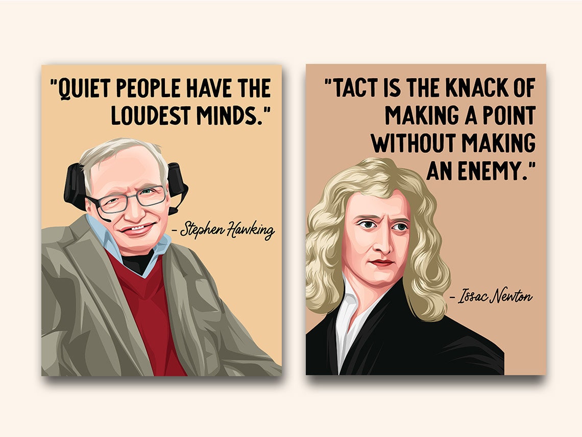 Famous Scientists Printable Posters 10 Inspiration Science - Etsy Australia