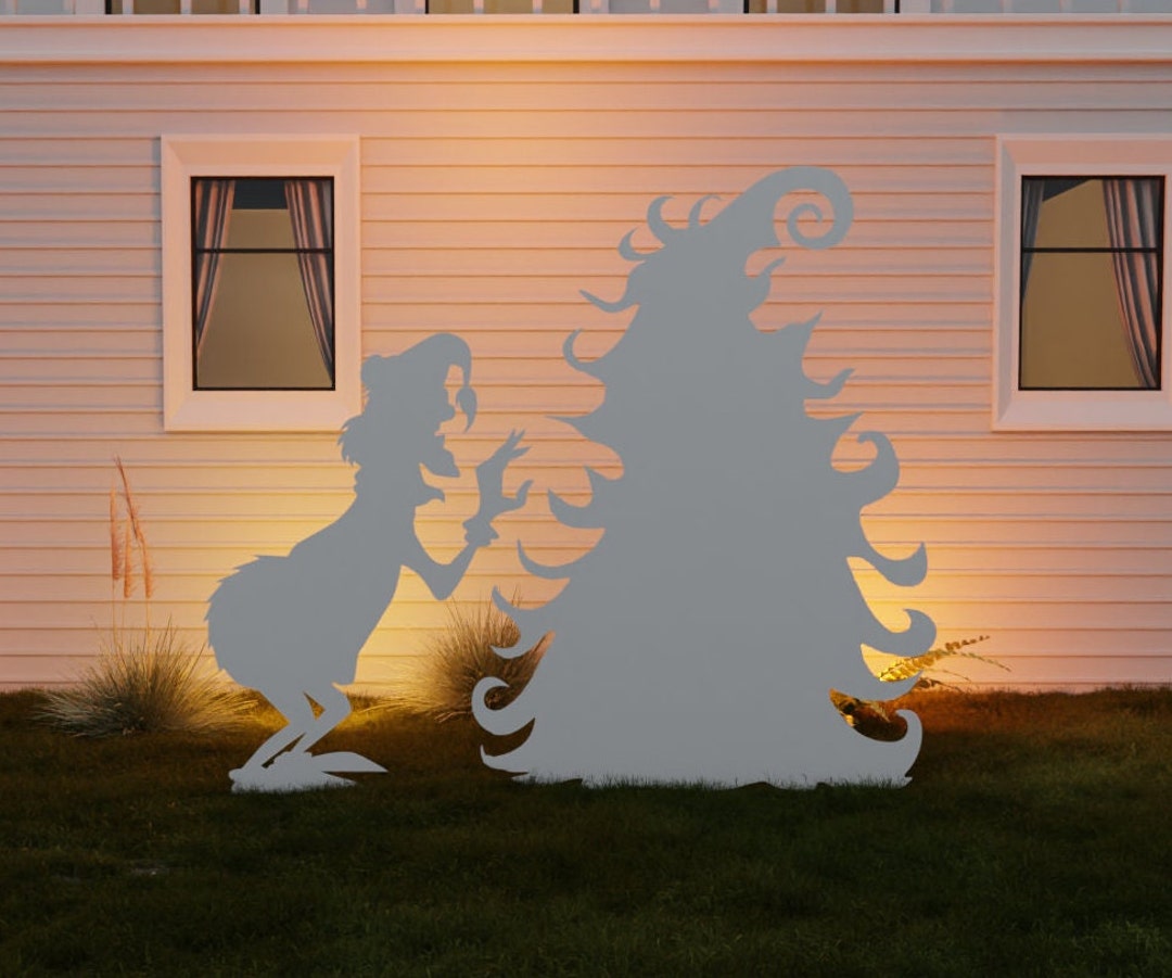 Christmas Grinch Template Printable || Trace and Cut Christmas Tree ...