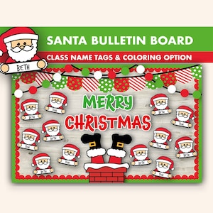 Santa Bulletin Board Kit || Christmas Bulletin Boards Digital ...