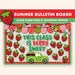 Strawberry Bulletin Board Kit Summer Bulletin Boards Digital May ...