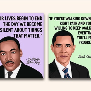 Famous Black Leaders Printable Posters | 10 Inspiration Black Leader ...