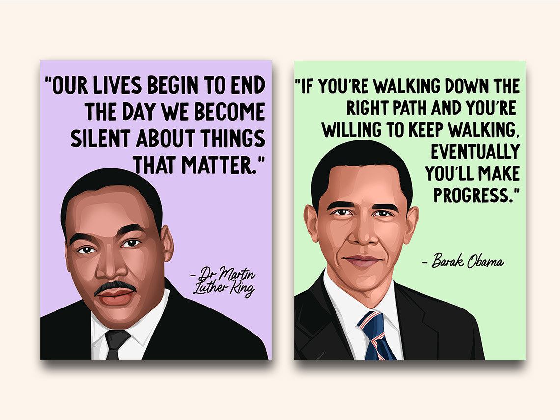 Famous Black Leaders Printable Posters | 10 Inspiration Black Leader ...