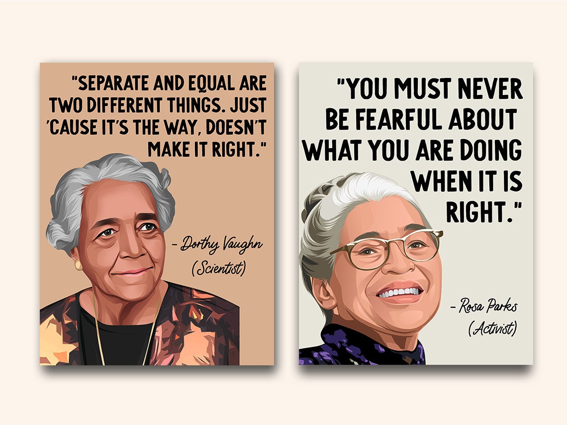 Black Women Printable Posters || 10 Inspiration Black Women Quote ...
