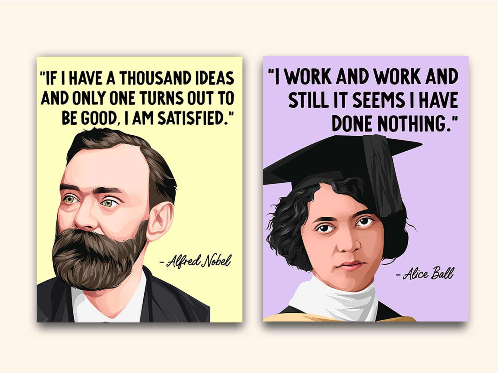Famous Chemists Printable Posters || 10 Inspiration Chemistry Quote ...