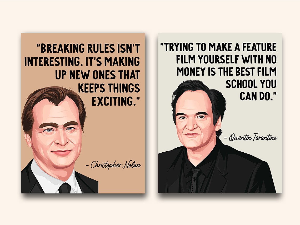 Famous Movie Directors Printable Posters || 10 Inspiration Director ...