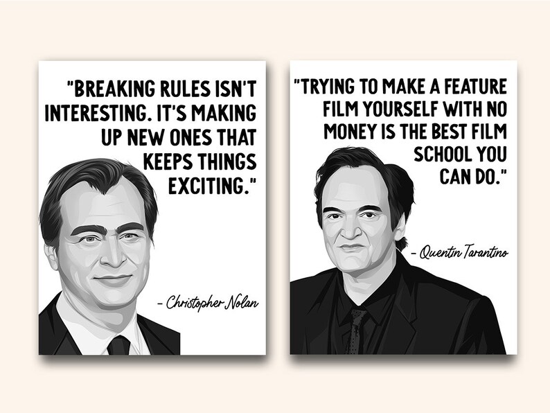 Famous Movie Directors Printable Posters 10 Inspiration - Etsy