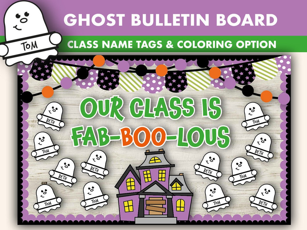 Halloween Bulletin Board Kit Halloween Bulletin Boards - Etsy