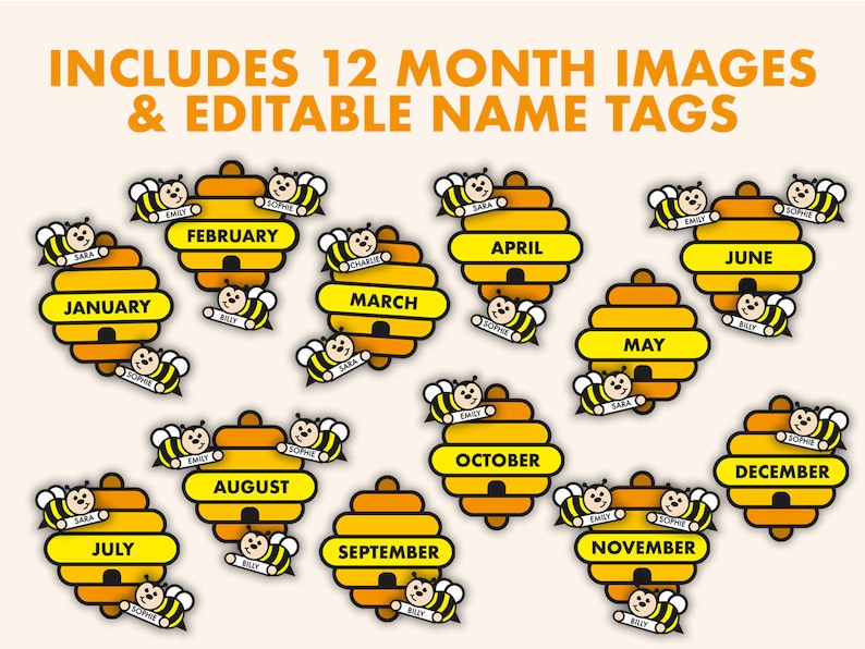 Bee Hive Birthday Bulletin Board Kit Birthday Display - Etsy