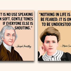 Famous Chemists Printable Posters || 10 Inspiration Chemistry Quote ...