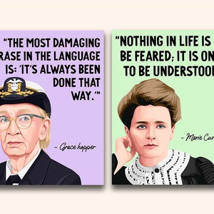 Famous Women Scientists Printable Posters || 10 Inspiration Women in ...
