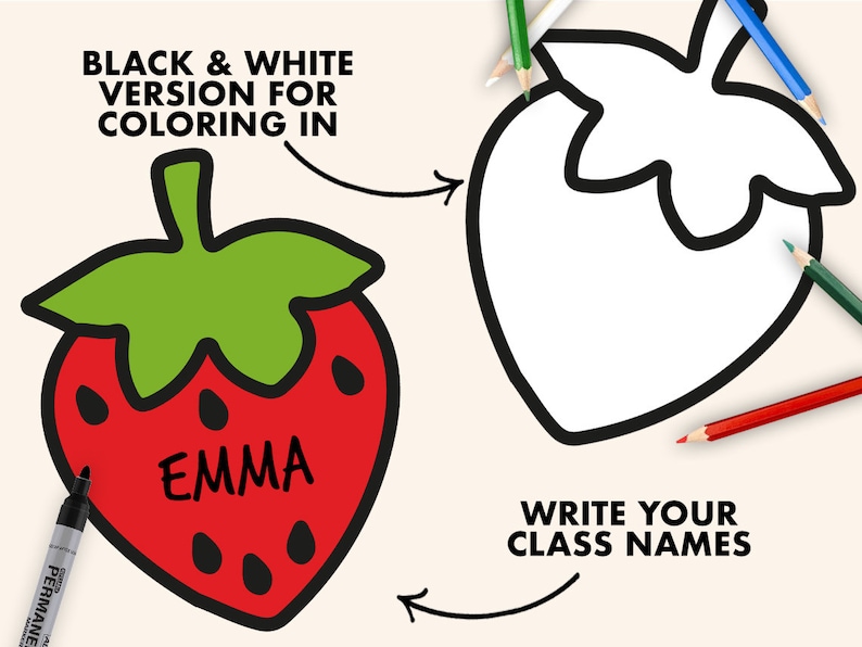 Strawberry Bulletin Board Kit Summer Bulletin Boards - Etsy