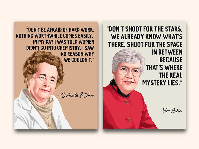 Famous Women Scientists Printable Posters || 10 Inspiration Women in ...