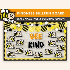 Bee Kind Bulletin Board Kit || Spring Bulletin Boards Digital ...