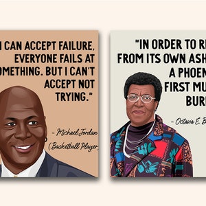 Famous Growth Minset Quotes Printable Posters || 10 Growth Mindset ...