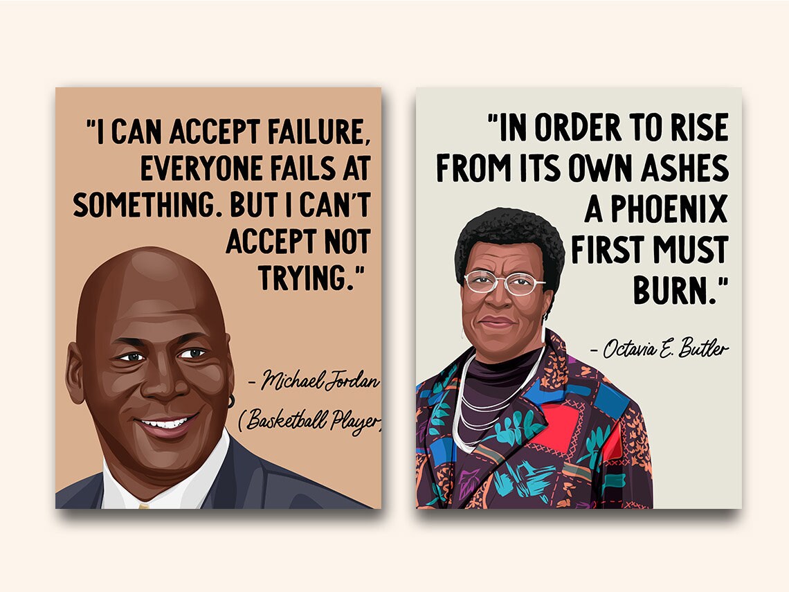 Famous Growth Minset Quotes Printable Posters || 10 Growth Mindset ...