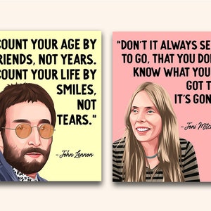 Famous Singers Printable Posters || 10 Inspiration Singers Quote ...