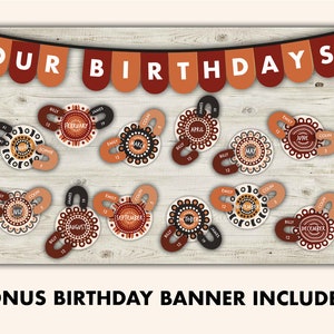 Aboriginal Birthday Bulletin Board Kit || Birthday Display Bulletin ...