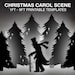Christmas Carol Scrooge Template Printable || Trace and Cut Christmas ...