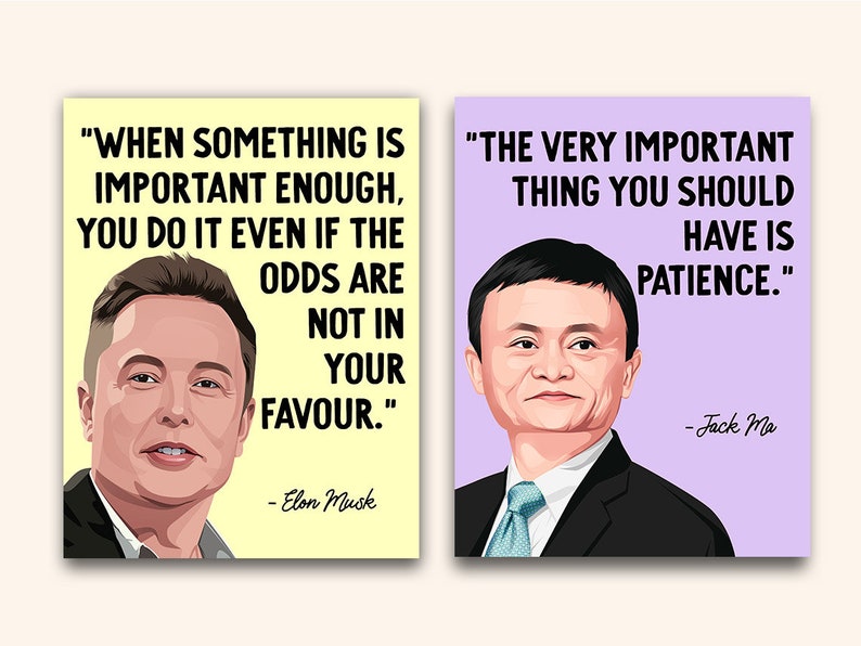 Famous Business People Printable Posters 10 Inspiration - Etsy