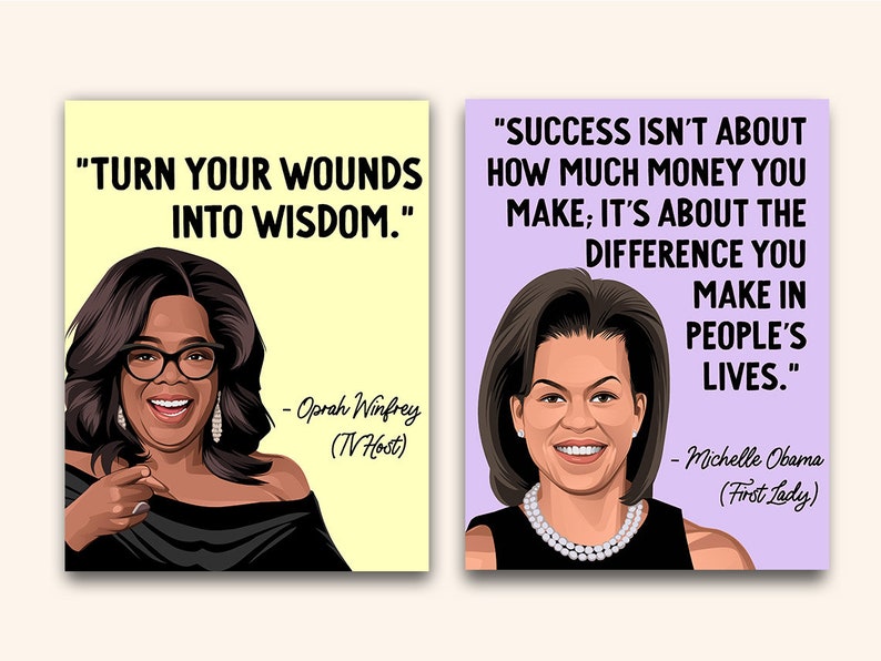 Black Women Printable Posters || 10 Inspiration Black Women Quote ...