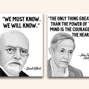 Famous Mathematicians Printable Posters || 10 Inspiration Math Quote ...