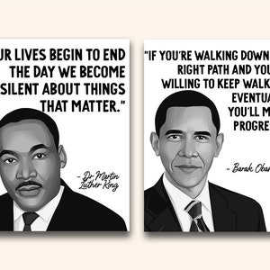 Famous Black Leaders Printable Posters | 10 Inspiration Black Leader ...