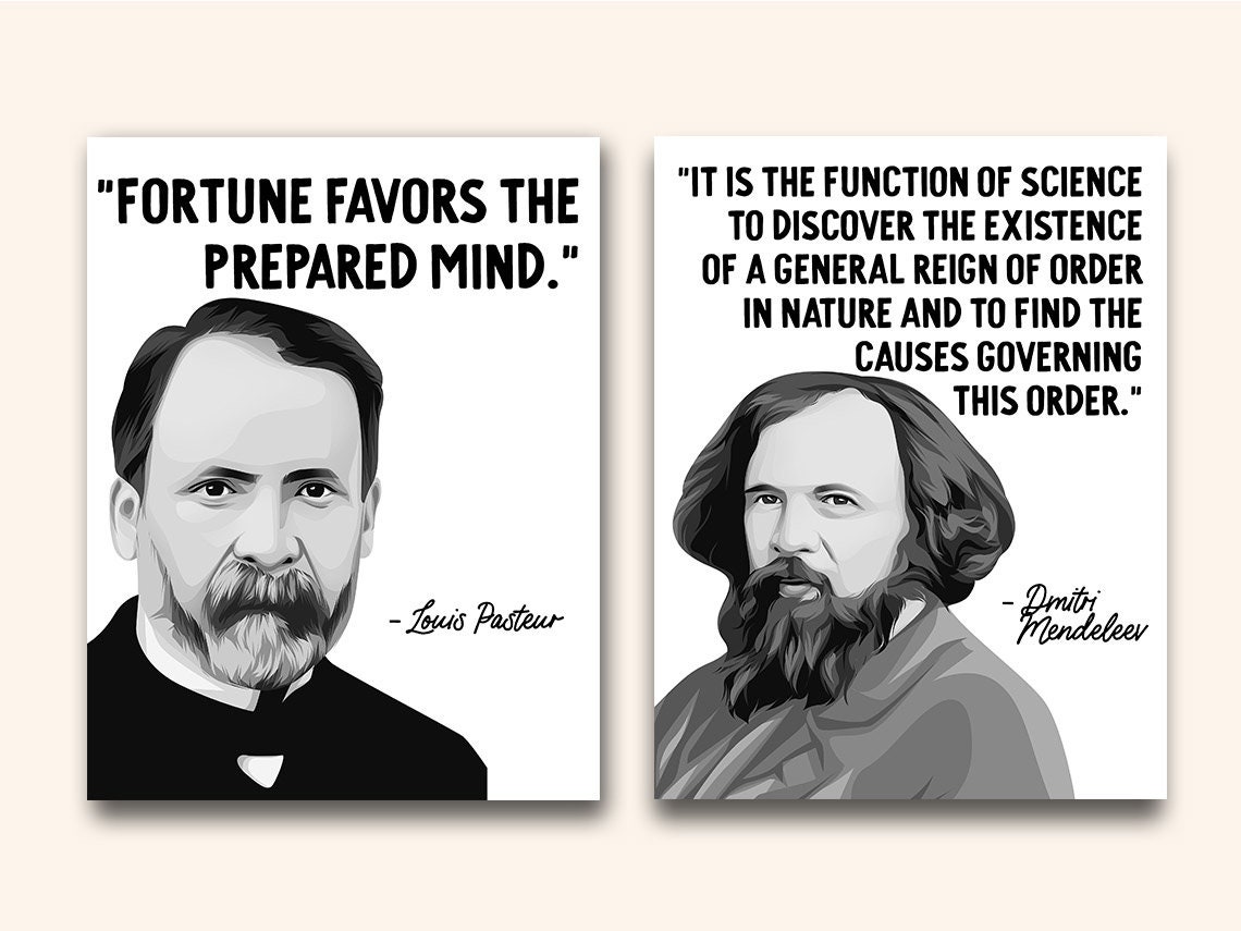 Famous Chemists Printable Posters 10 Inspiration Chemistry - Etsy
