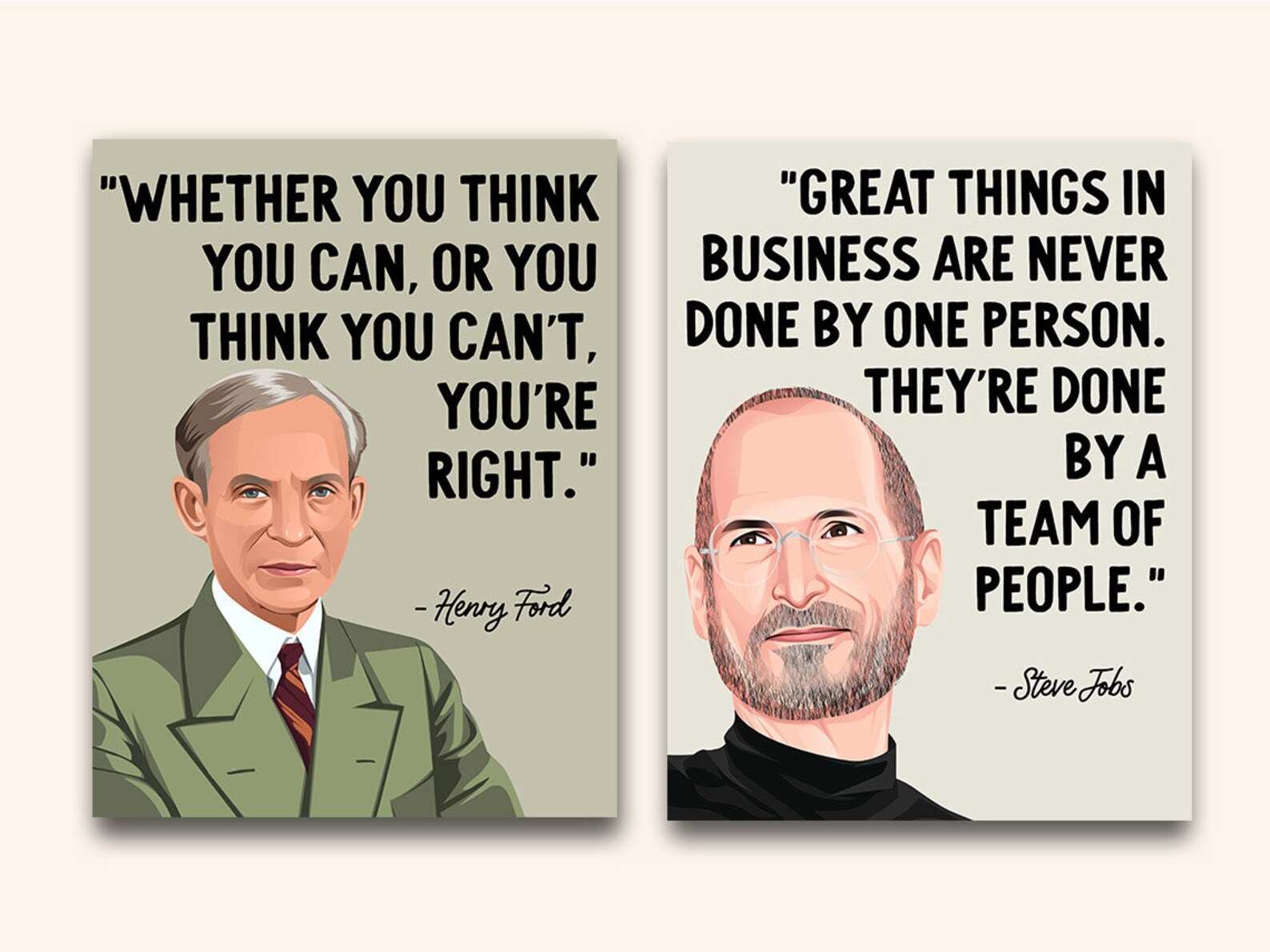 Famous Business People Printable Posters 10 Inspiration - Etsy UK