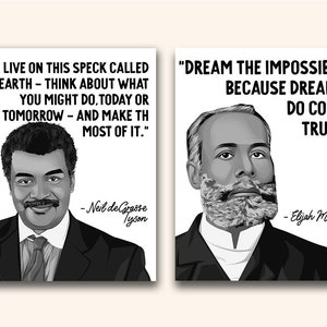 Black Scientist Printable Posters || 10 Inspiration Black Science Quote ...