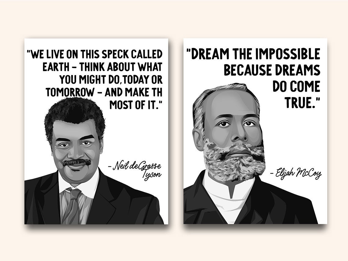 Black Scientist Printable Posters || 10 Inspiration Black Science Quote ...