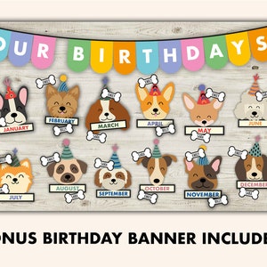Dog Birthday Bulletin Board Kit || Dog Birthday Display Bulletin Boards ...
