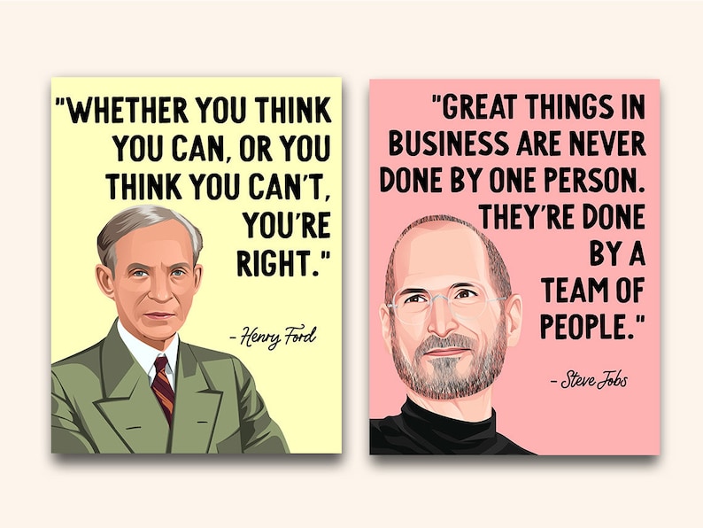 Famous Business People Printable Posters 10 Inspiration - Etsy